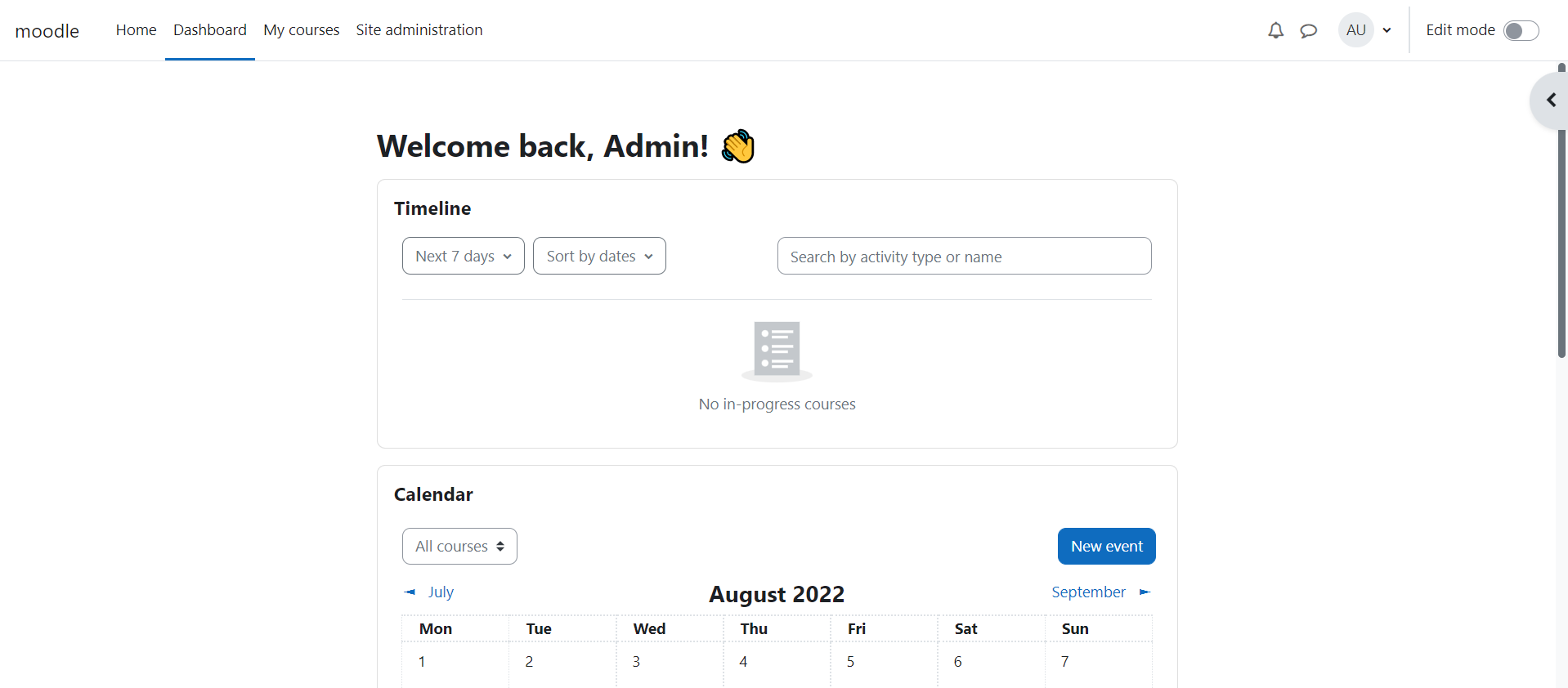 Logging in to Moodle Admin Dashboard · GitBook